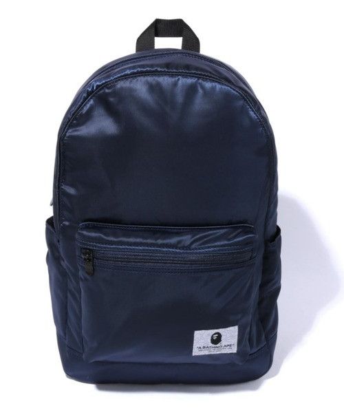 Bape A BATHING APE Padded Nylon Daypack / Rucksack Navy | Grailed