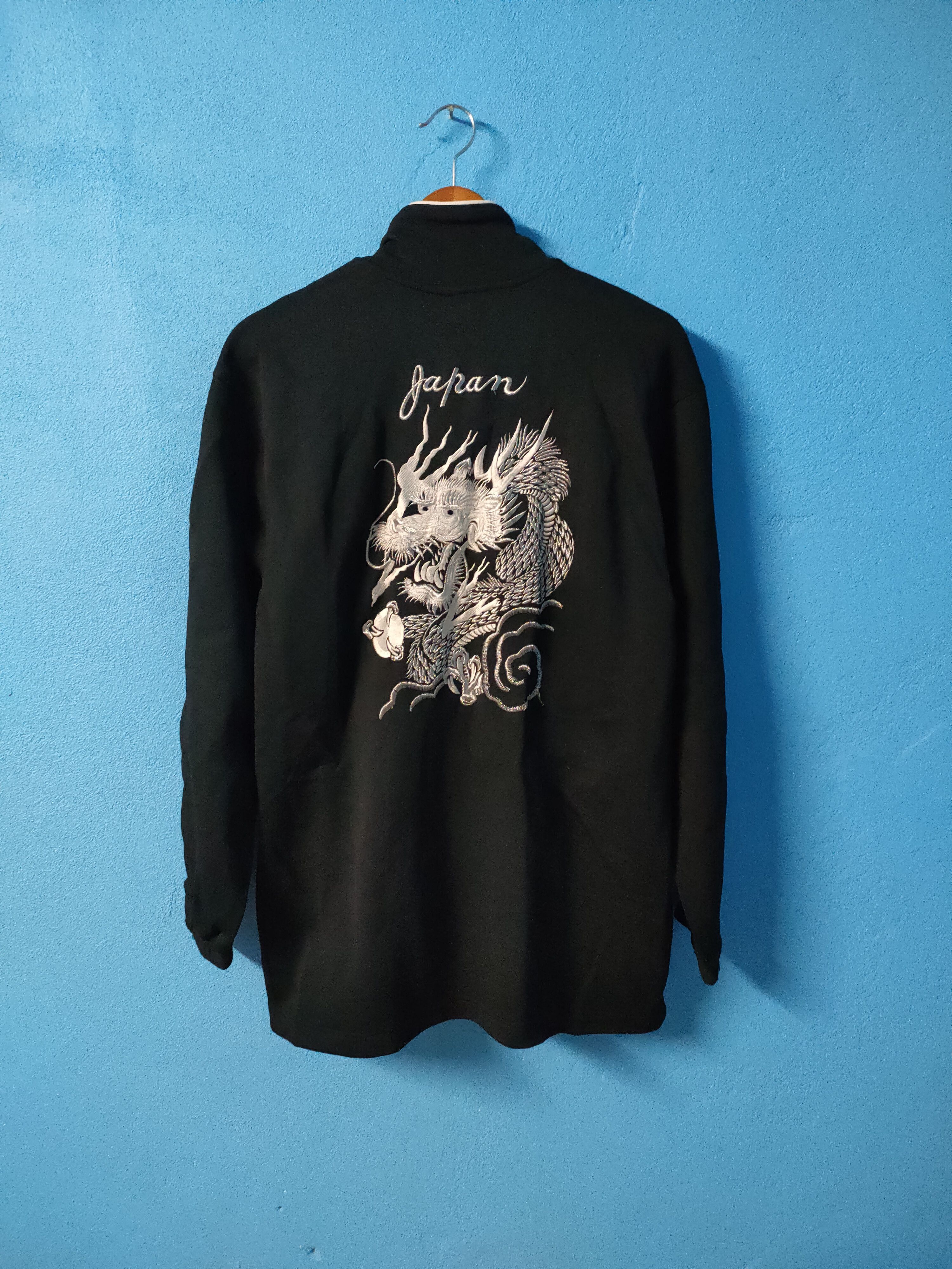 Sukajan Souvenir Jacket Sukajan sweater dragon koi geisha japanese ...
