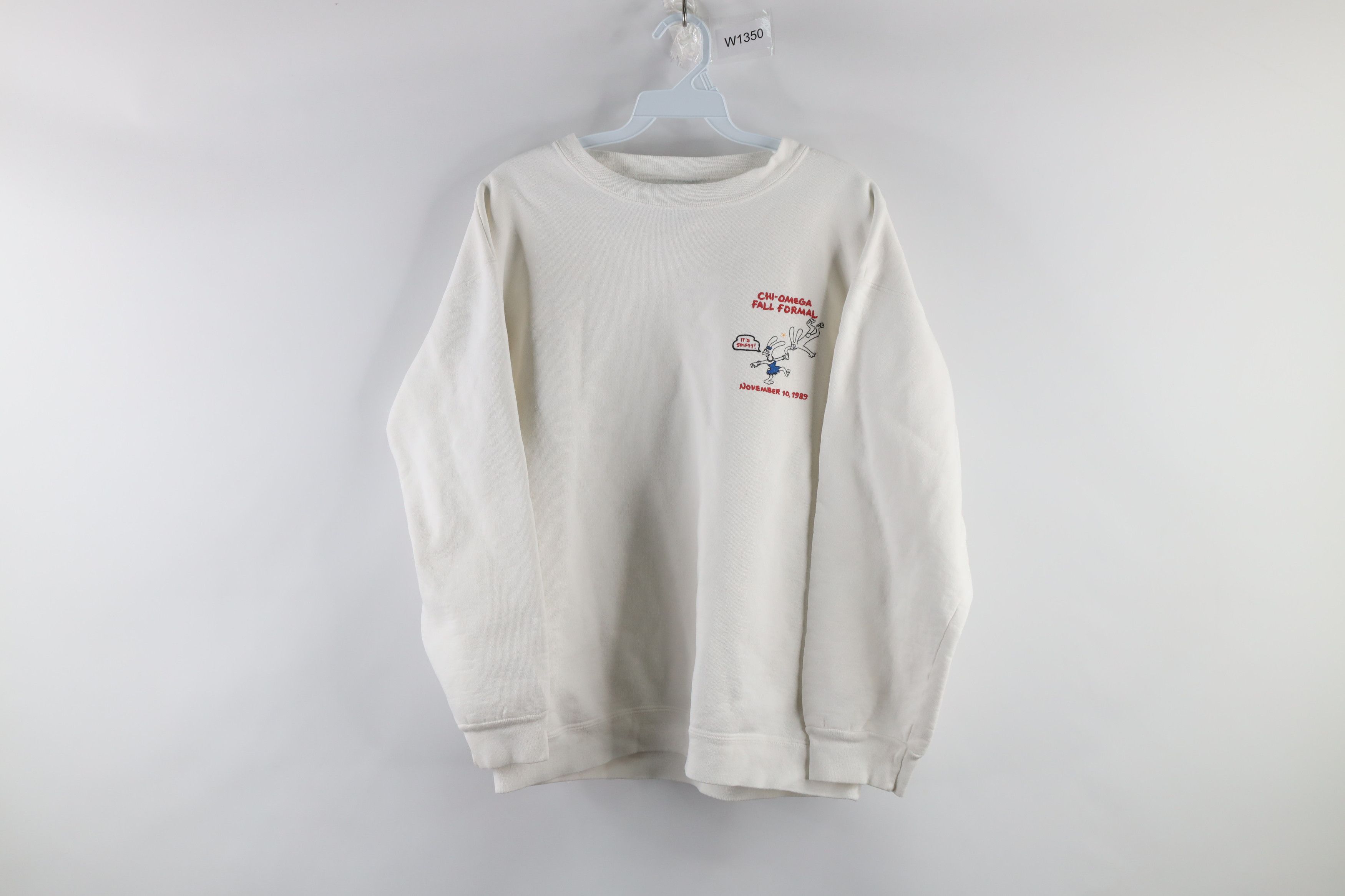 Vintage Vintage 80s Chi Omega Fall Formal Binky & Bongo Sweatshirt ...