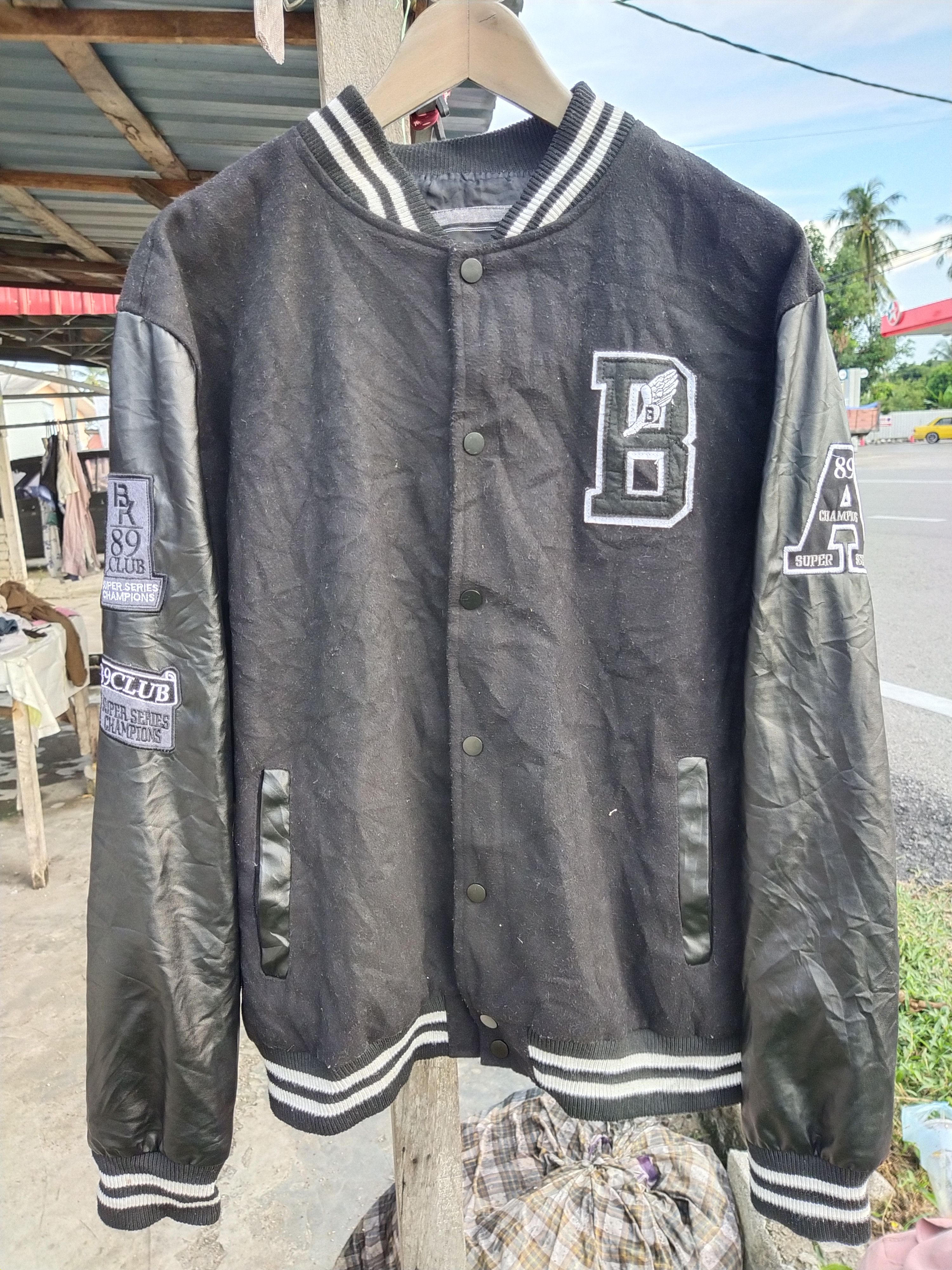 Varsity Jacket Baseball club logo embroiderd motor varsity jacket | Grailed