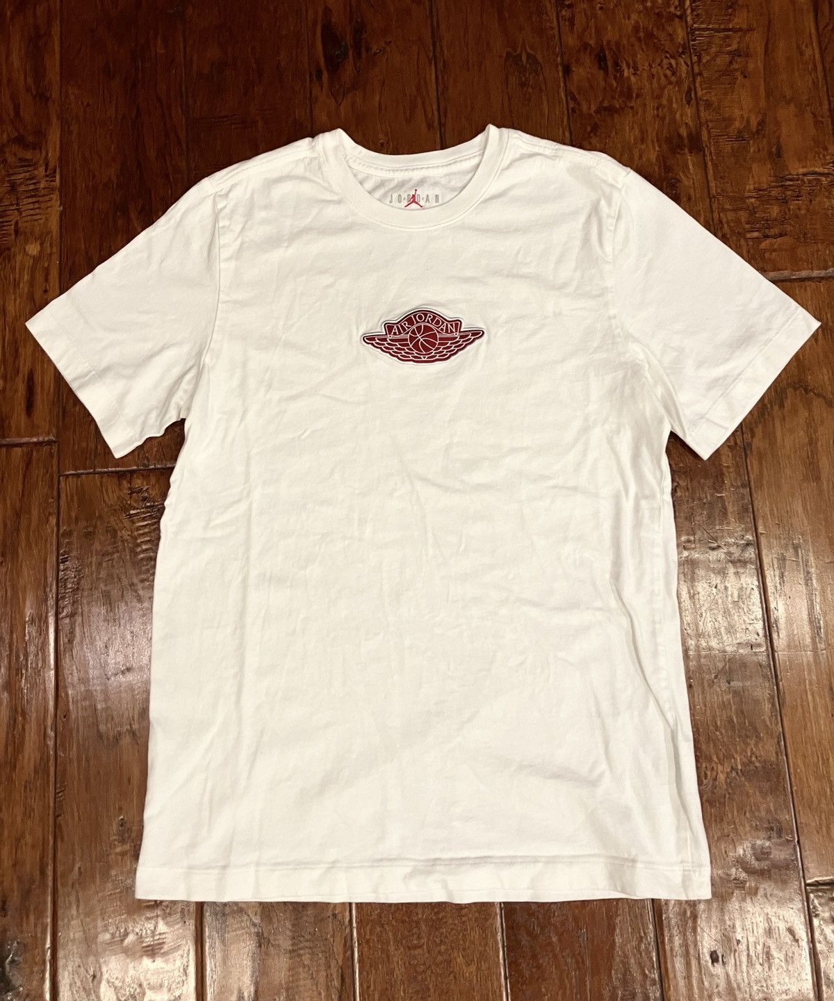 Jordan Brand Air Jordan Logo Patch White T-Shirt | Grailed