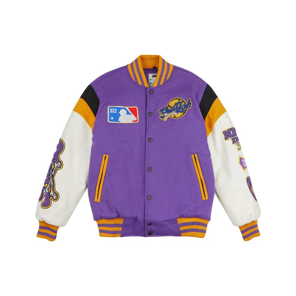 Bomber Jacket × MLB × Varsity Jacket GRDT Never Ending Varsity Jacket ...