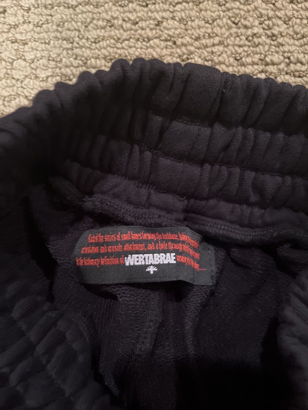 Vertabrae Vertebrae Double Logo Pants Black/Orange | Grailed