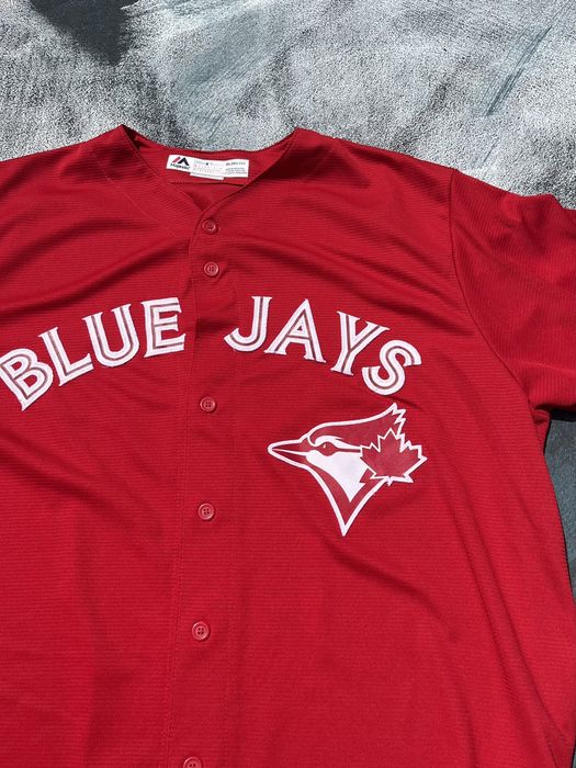 Vintage Majestic Toronto Blue Jays Canada Baseball Jersey Alternate ...