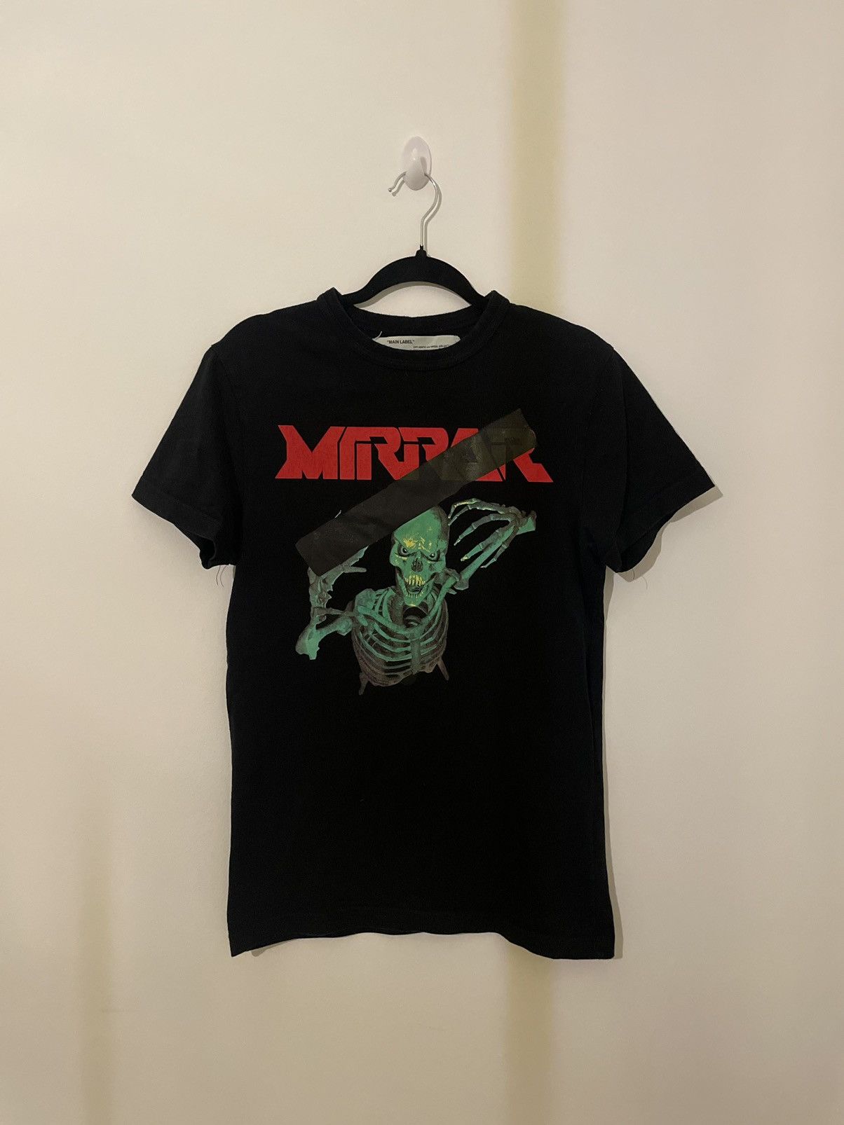 Off-White Off-White Green Skull T-Shirt / Black | Grailed
