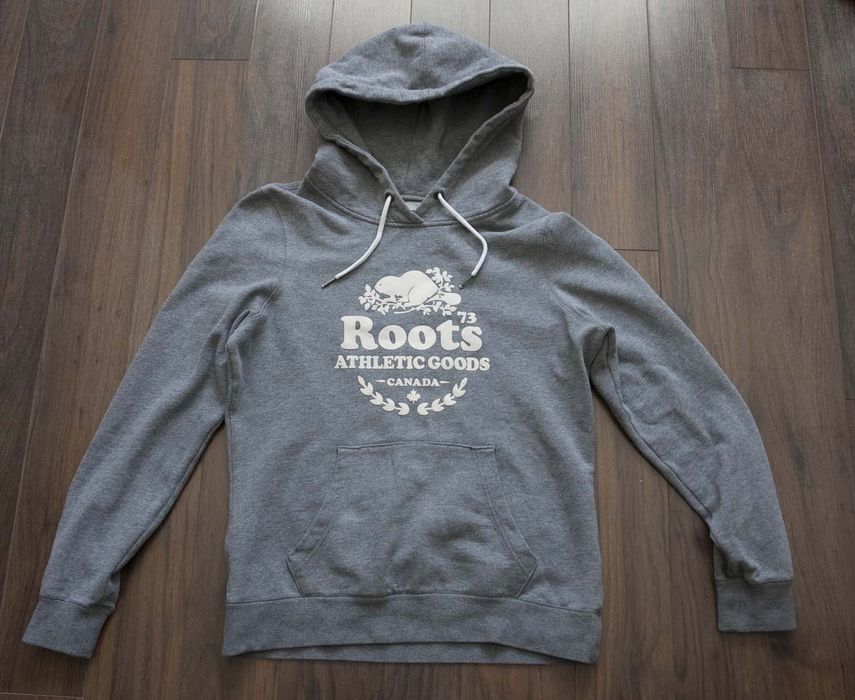 Roots Roots Canada Hoodie Gray Logo Size M | Grailed