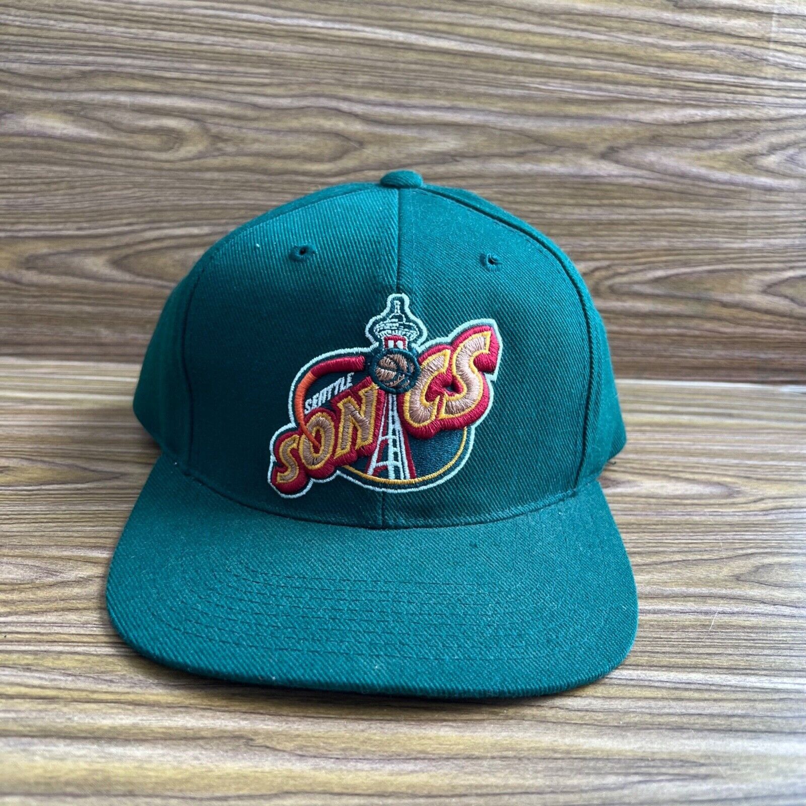 NBA Vintage Seattle Supersonics Hat Cap Green Adjustable Strap ...