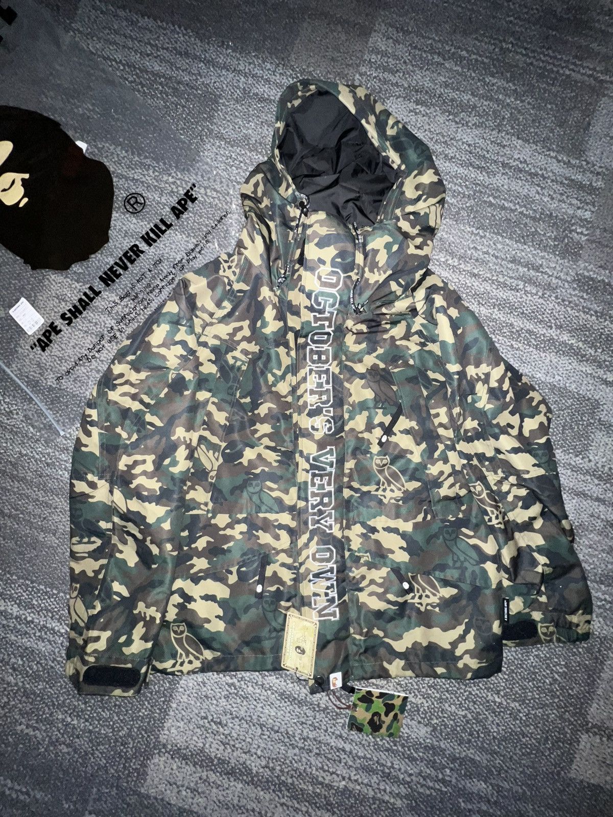 Bape × Octobers Very Own Bape x OVO Woodland Camo Jacket | Grailed