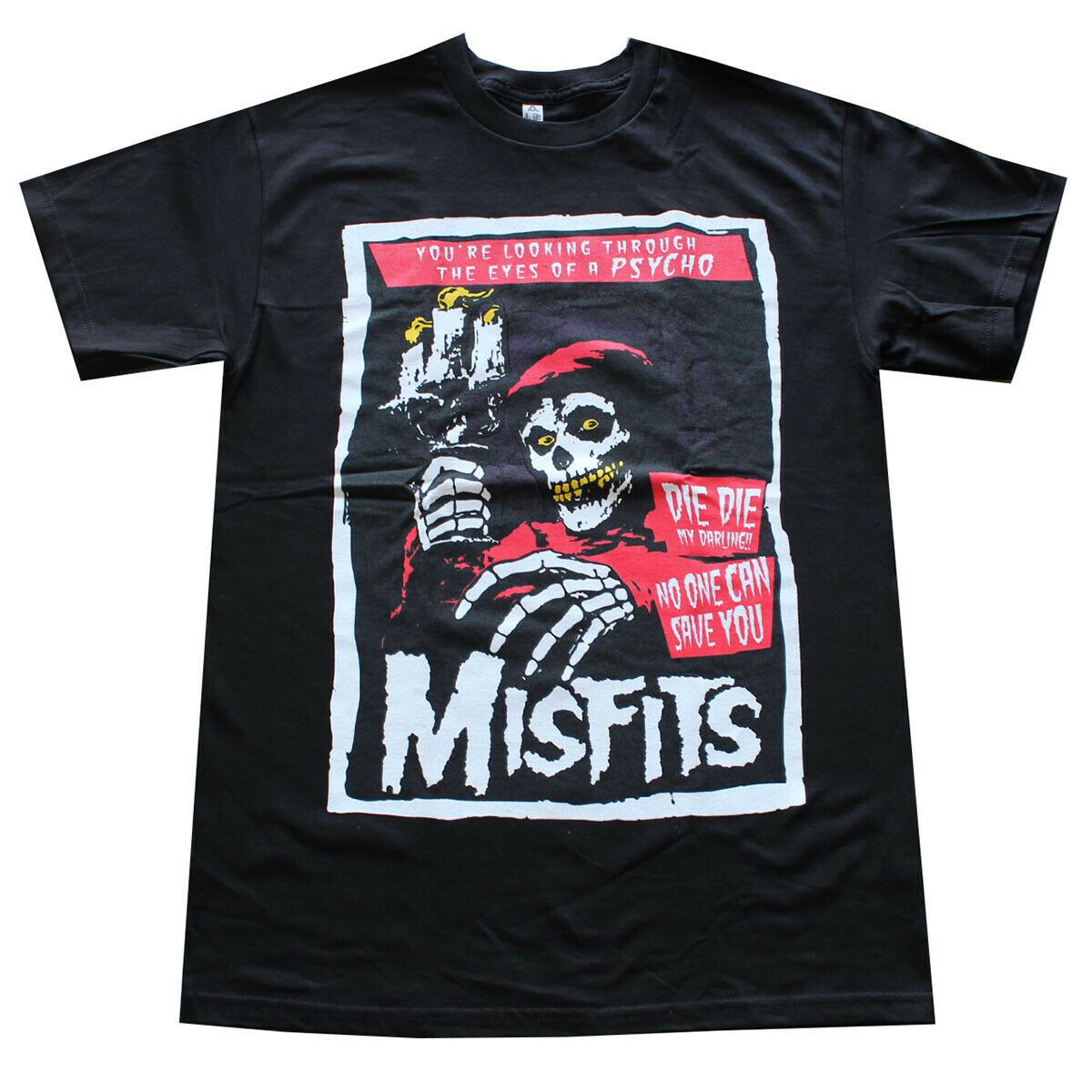 Band Tees × Misfits × Rock T Shirt Rare Misfits X Skeleton X Candles ...