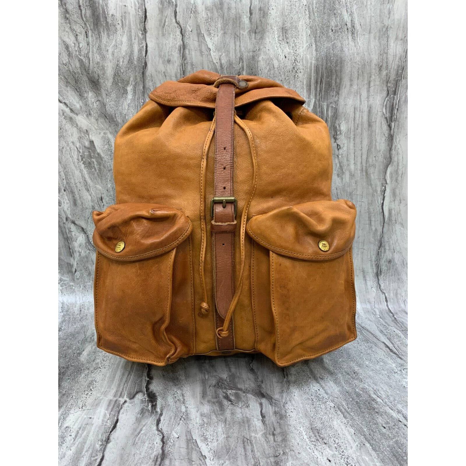 RRL Ralph Lauren Rare RRL Ralph, Riley Vintage Leather Backpack ...