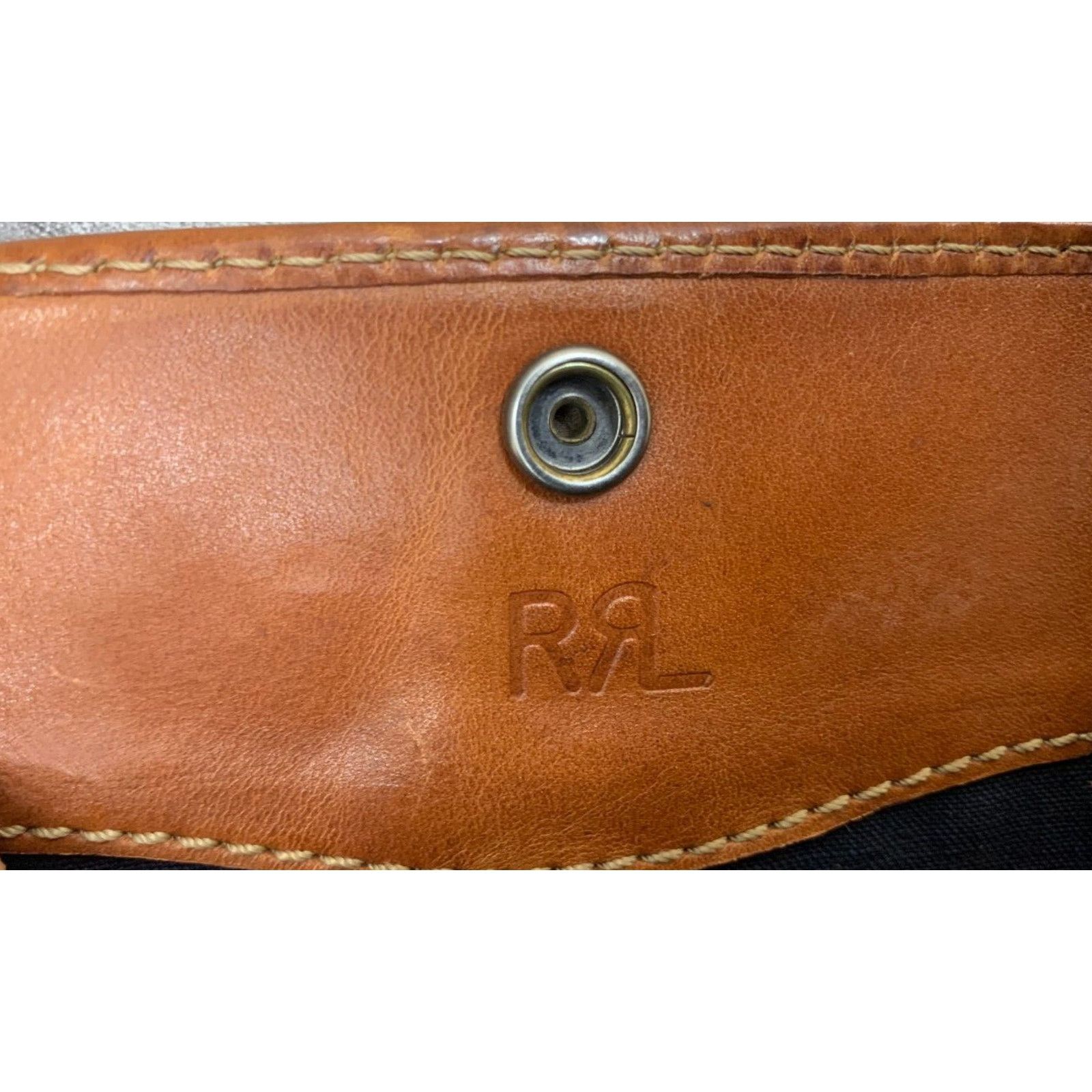 RRL Ralph Lauren Double RL Concho Leather Coin Case Wallet Coin Holder ...
