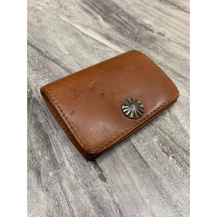 RRL Ralph Lauren Double RL Concho Leather Coin Case Wallet Coin Holder ...