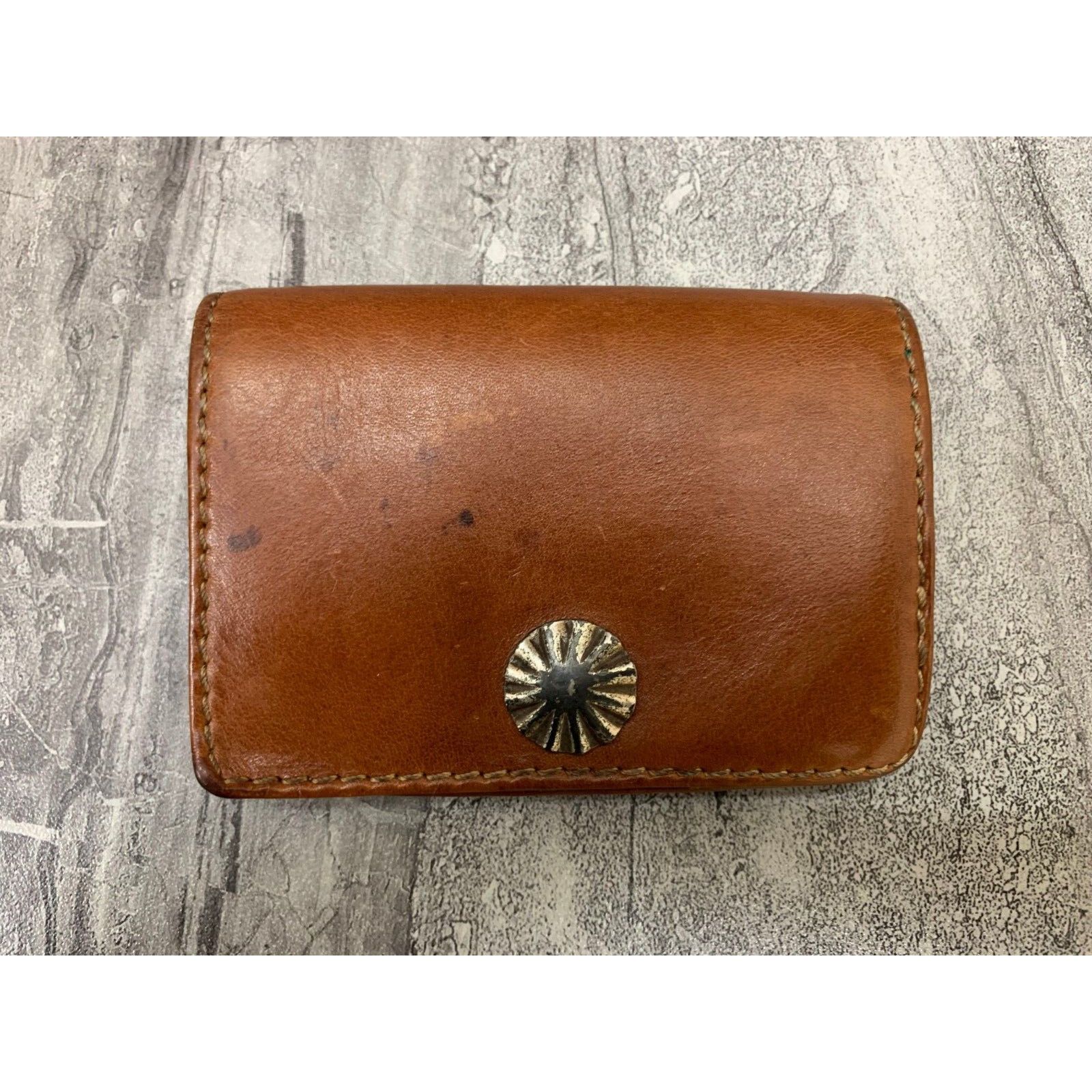 RRL Ralph Lauren Double RL Concho Leather Coin Case Wallet Coin Holder ...