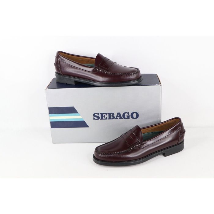 Sebago New Sebago Hand Sewn Penny Loafers Shoes Oxblood Red | Grailed