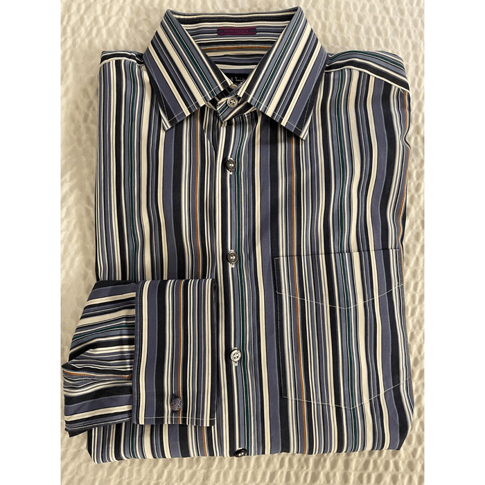 Paul Smith Multi-Color Bold Stripe French Cuff Shirt | Grailed