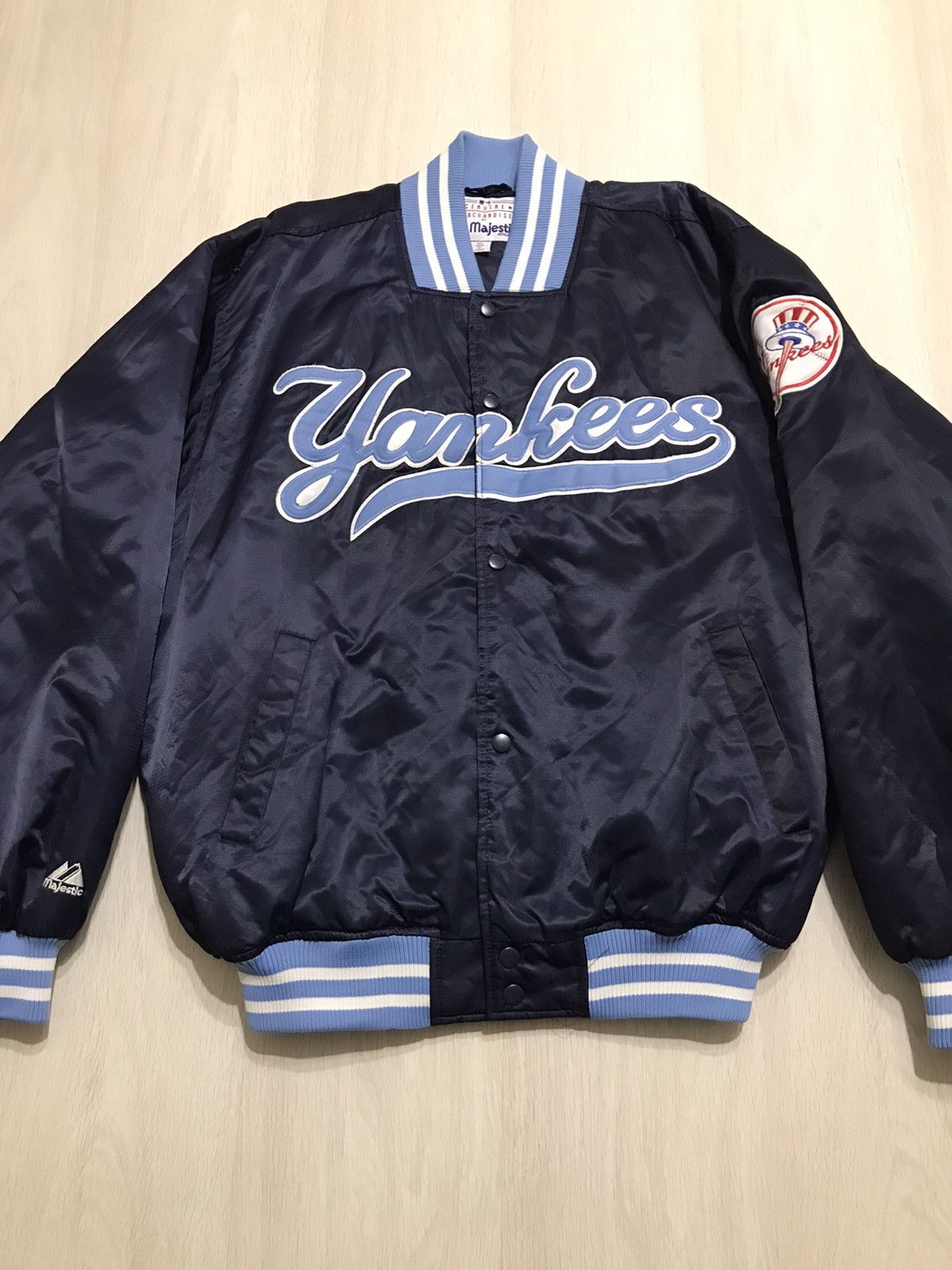 MLB × New York Yankees × Vintage Vintage NY Yankees Bomber Jacket MLB ...