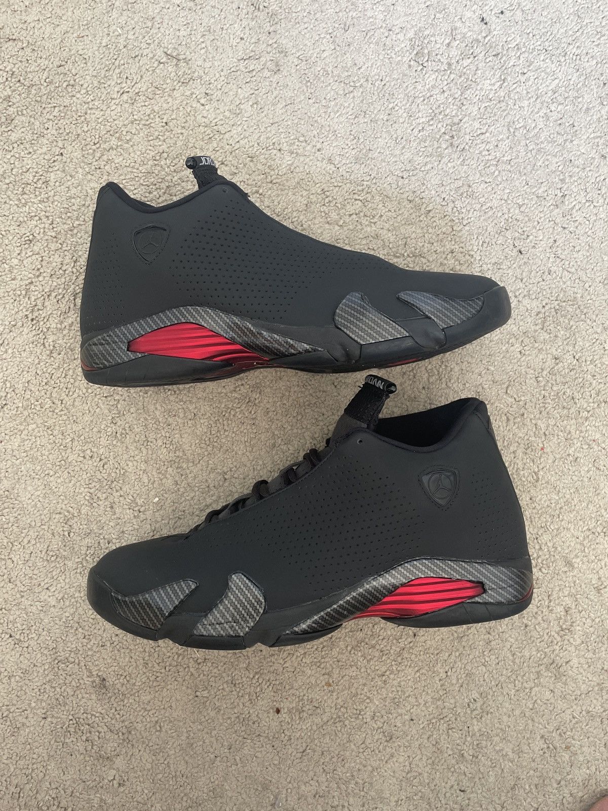 Jordan Brand × Nike Retro 14 Black Ferrari | Grailed