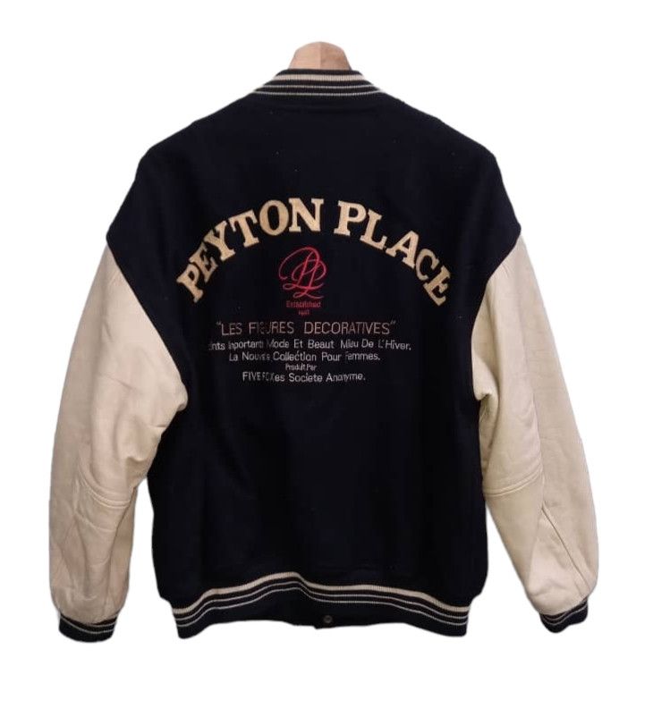 PPFM × Varsity Jacket Vintage Peyton Place Wool Leather Varsity Jacket ...