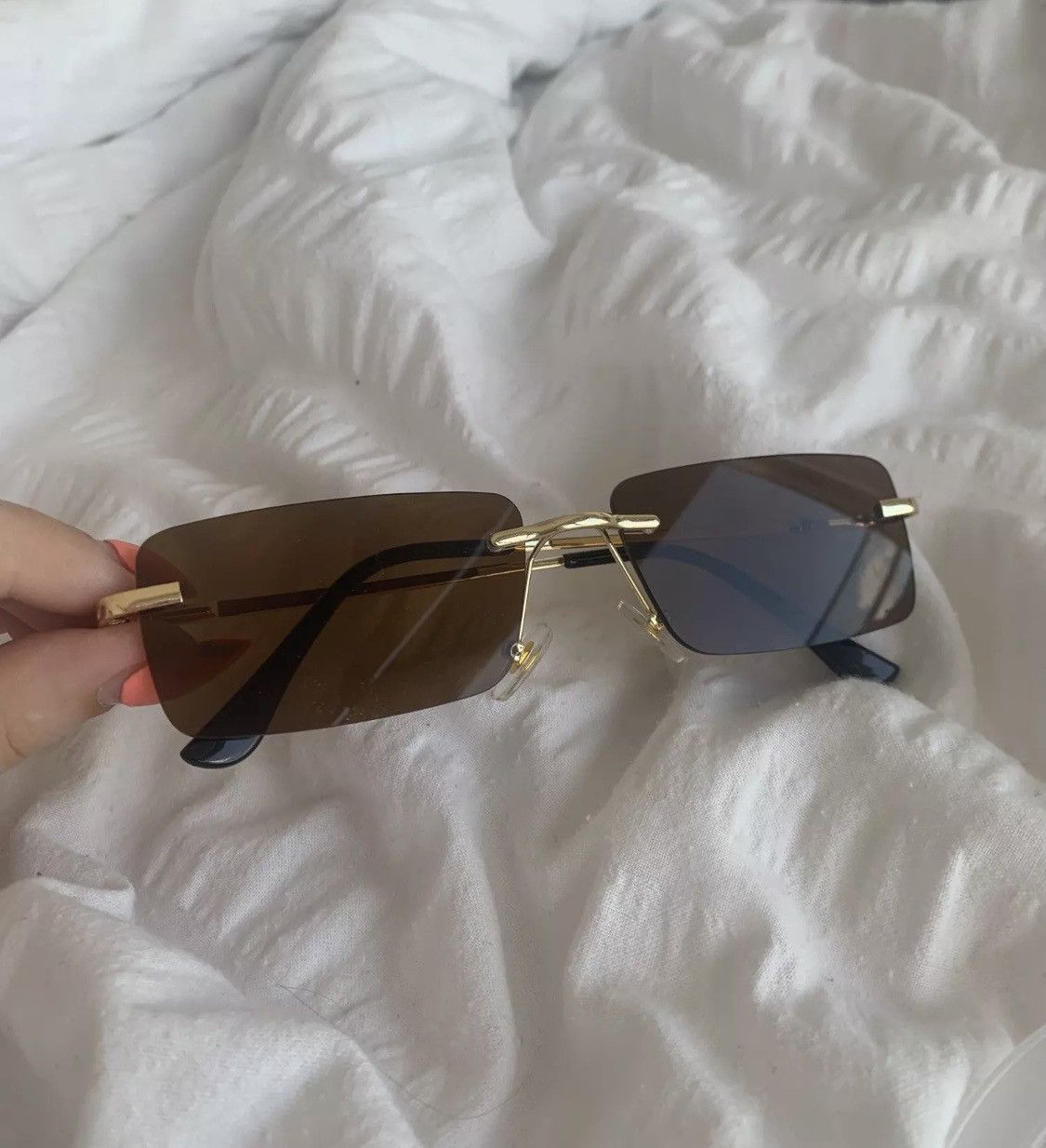 Japanese Brand × Streetwear × Vintage Rimless Sunglasses | Grailed