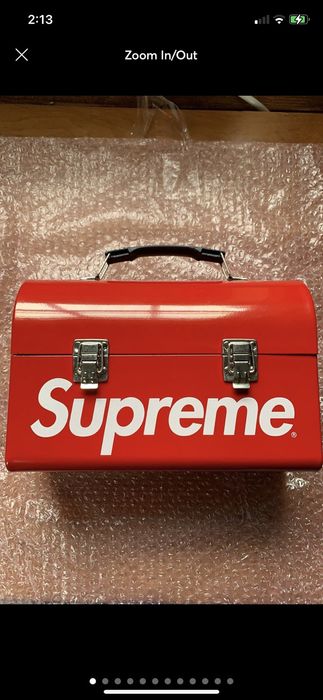 Supreme FW15 Supreme red metal lunch box | Grailed