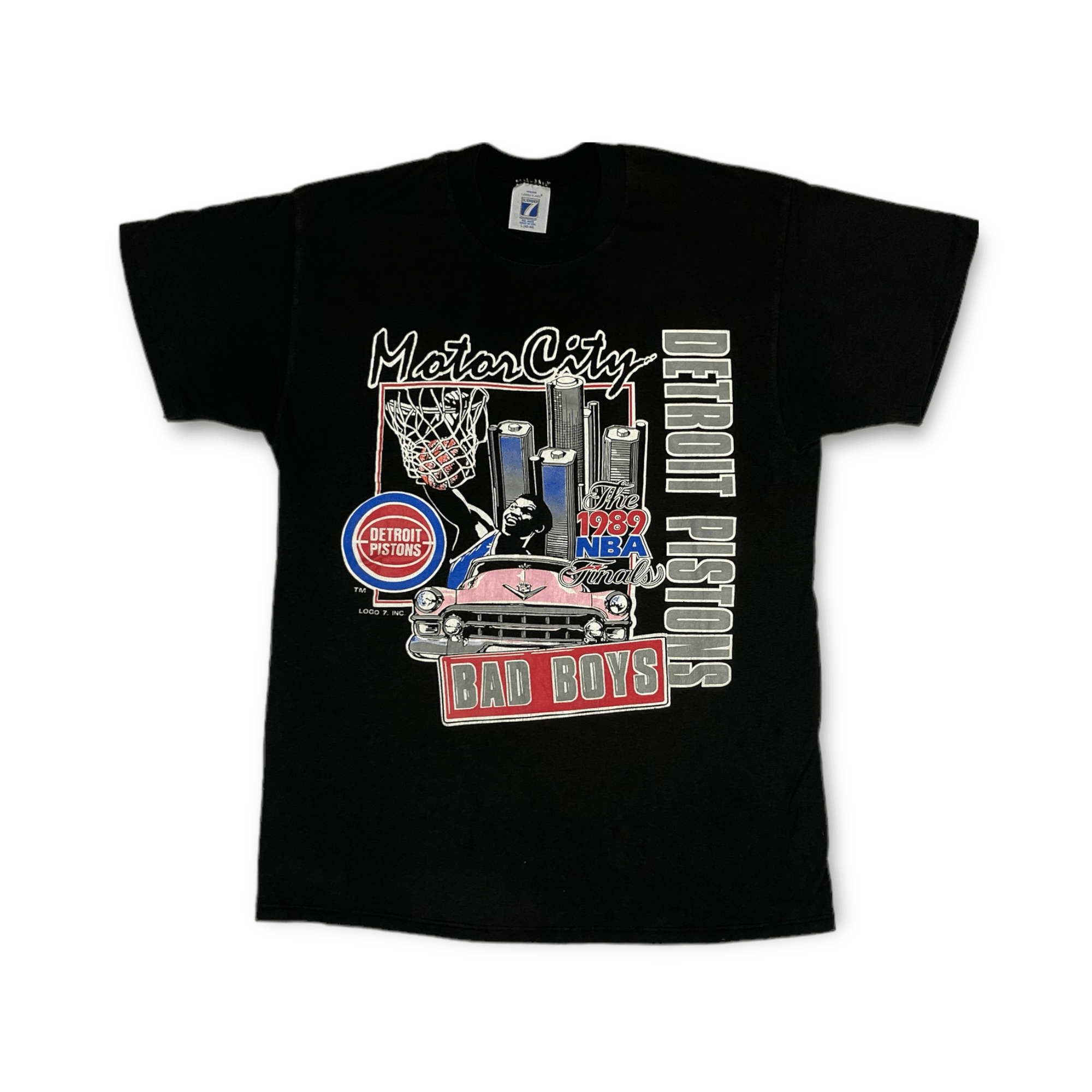 Vintage Vintage 1989 NBA Finals Detroit Pistons Champions Bad Boys T ...
