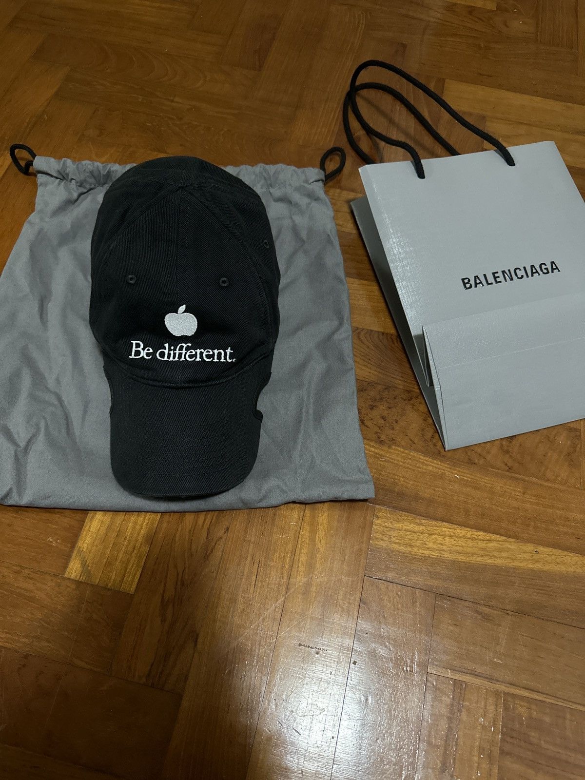 Balenciaga Balenciaga Be Different Apple Logo Hat | Grailed