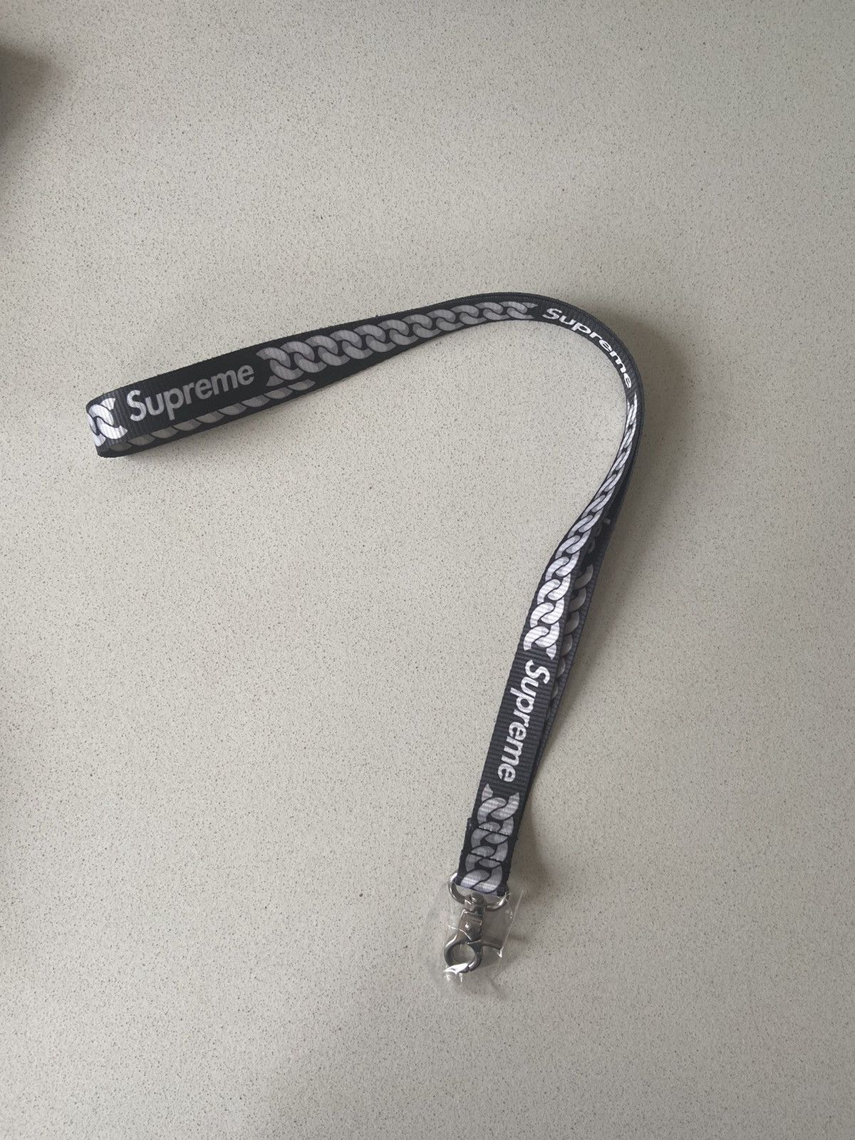 Supreme RARE Supreme Cuban Links Lanyard Black | Grailed