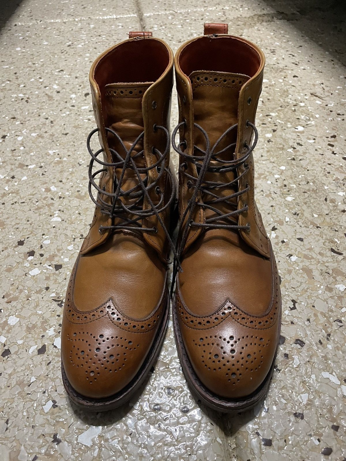 Allen Edmonds Walnut Allen Edmonds Dalton - Wingtip Derby Boot | Grailed