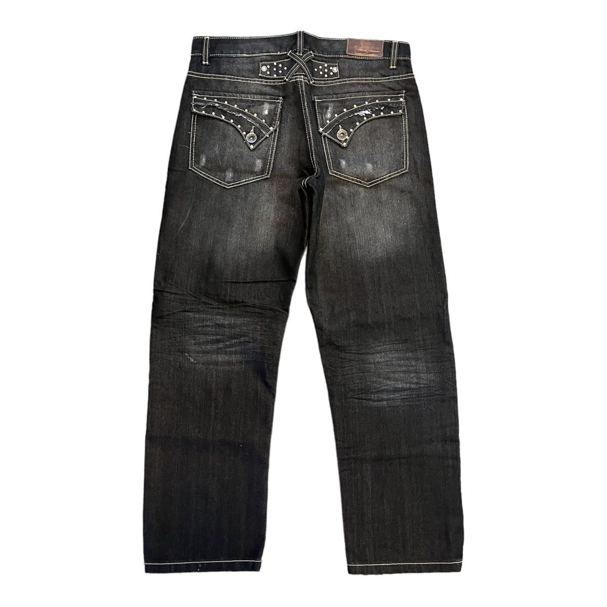 Japanese Brand × Streetwear × Vintage Vintage Dash Black Denim 36x32 ...