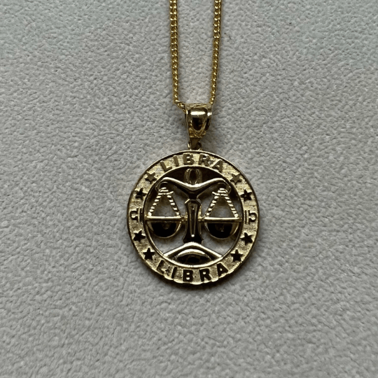 Handmade Libra charm | 14k Solid Gold Pendant | Grailed