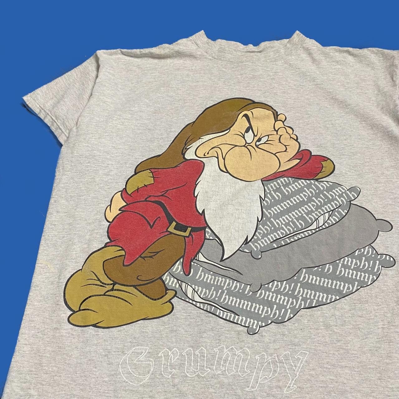 Vintage vintage disney snow white seven dwarves grumpy sleep shirt ...