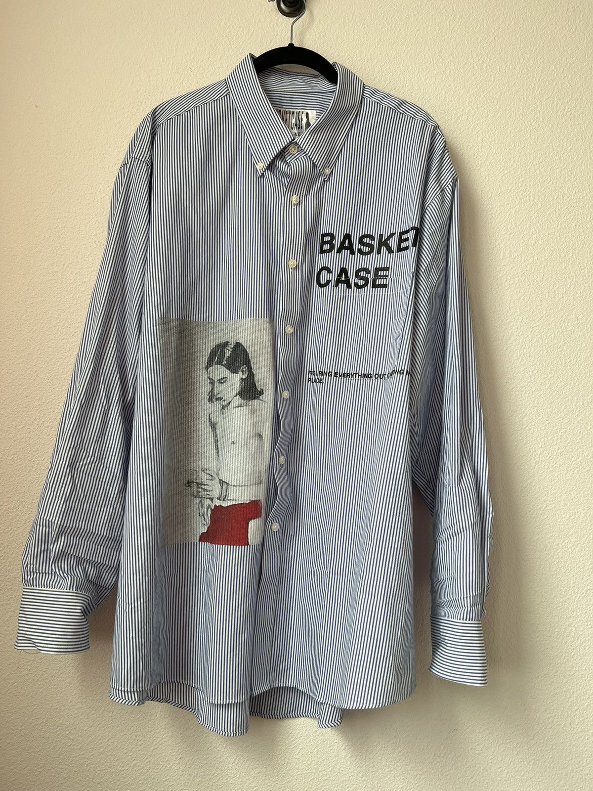 basketcase gallery Basketcase Gallery Button Up Graphic Shirt | Grailed