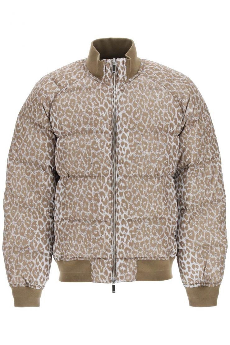 Dior Leopard Print Down jacket | Grailed