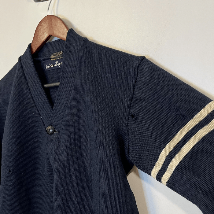 Vintage 50s 60s Varsity Varsity Letter Blue Striped Wool Sweater | Grailed
