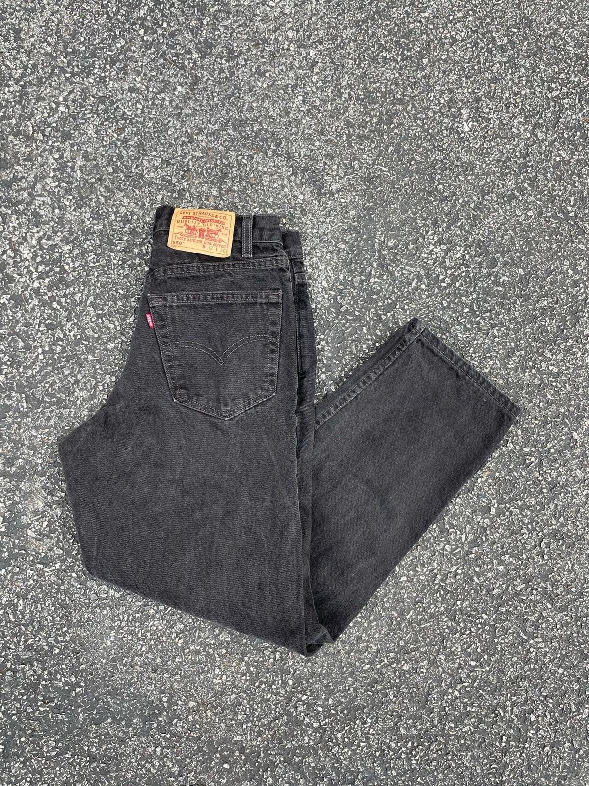 Vintage Vintage Levi’s 550 black jeans | Grailed