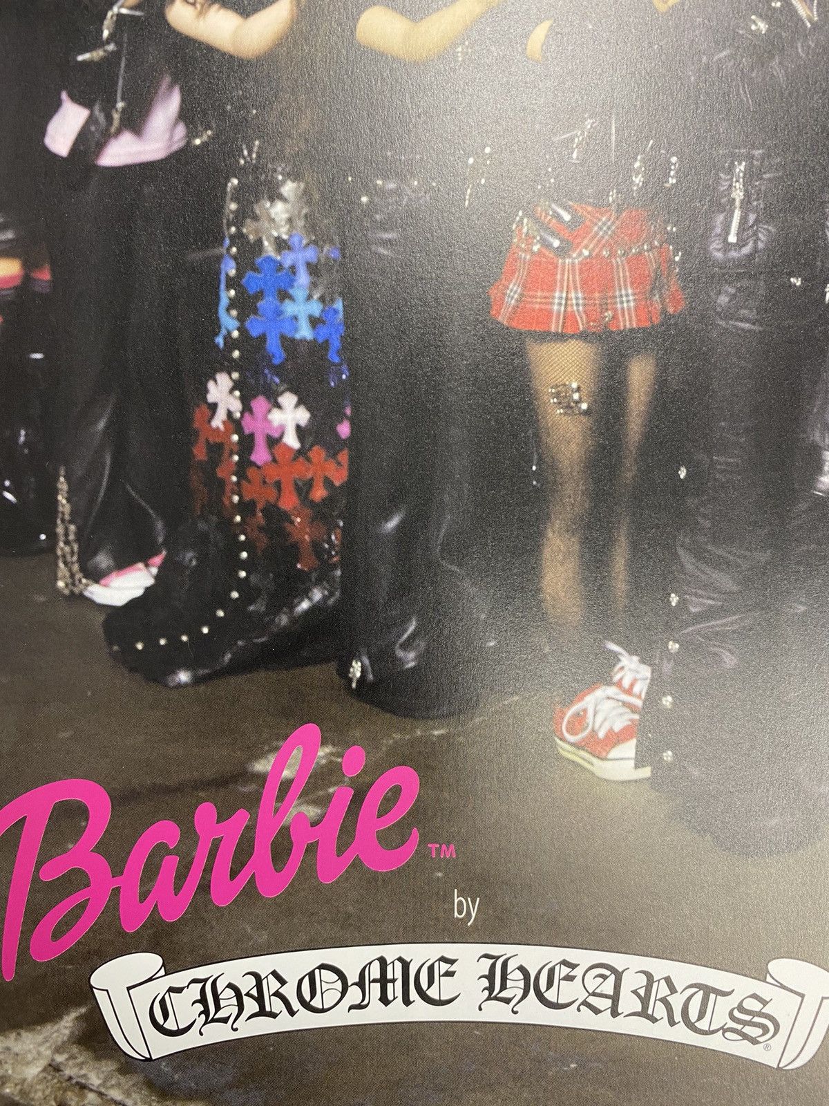 Chrome Hearts Chrome Hearts Barbie Gold Framed Poster 10x12 | Grailed