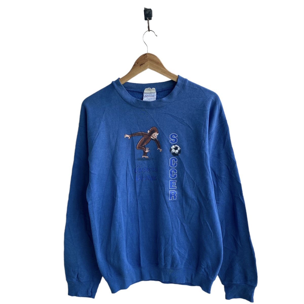 Vintage Curious George Kids Novel Double Tag 1997 Vintage Sweatshirt ...