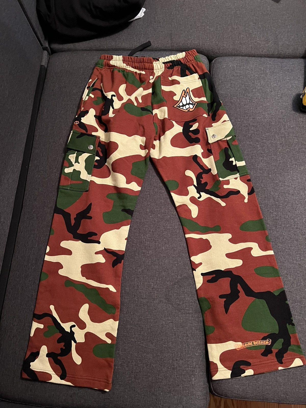 Chrome Hearts Chrome hearts Matty boy caution sweatpants | Grailed