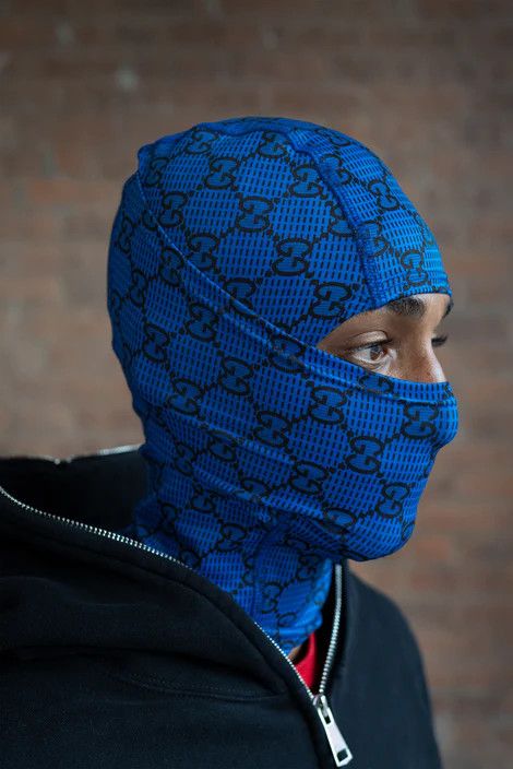 Bravest Studios Blue Shiesty Ski Mask *GUCCI PRINT* | Grailed