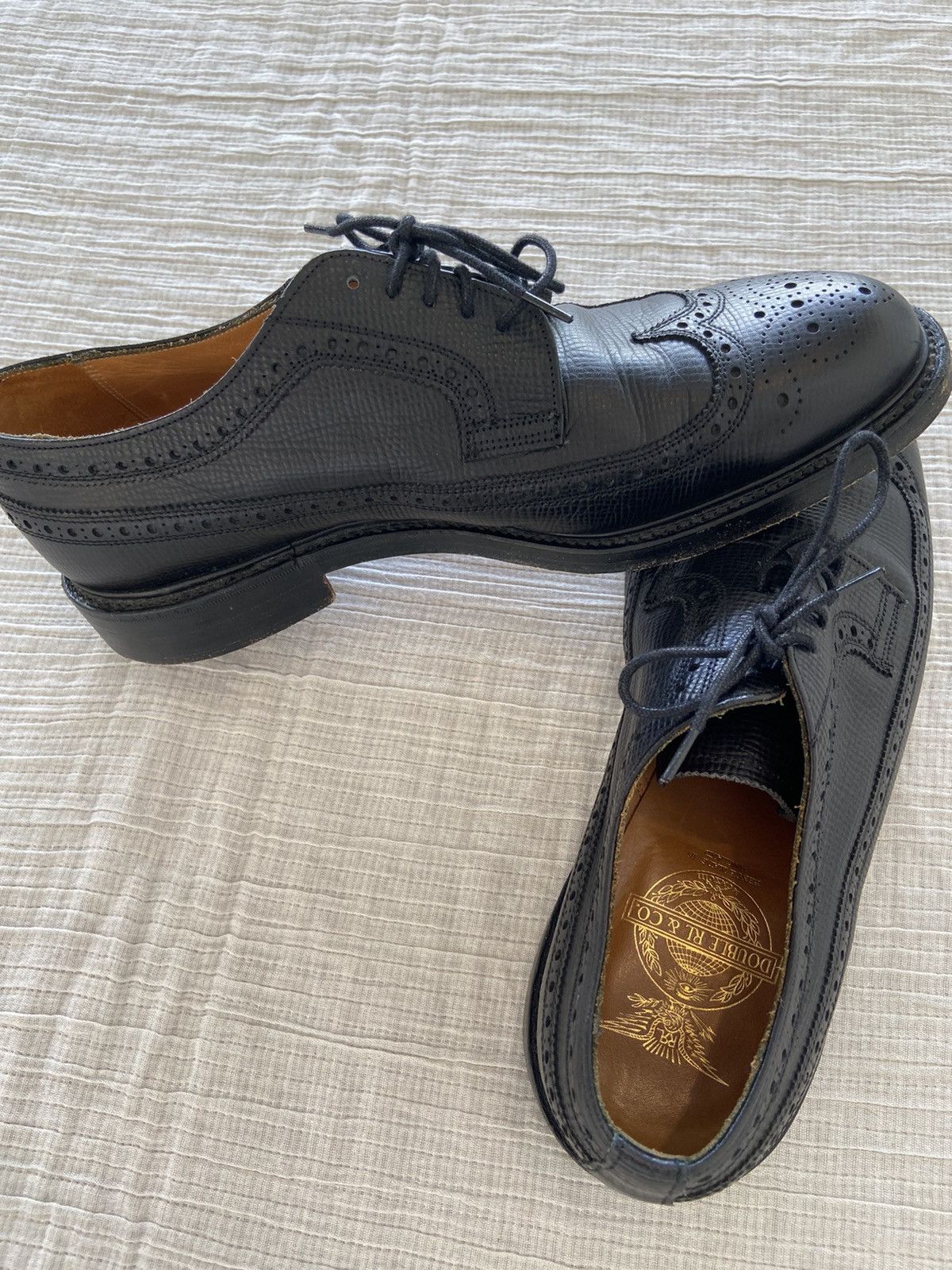 RRL Ralph Lauren RRL Double RL Ralph.L UK Leather Wilberforce Wingtip ...