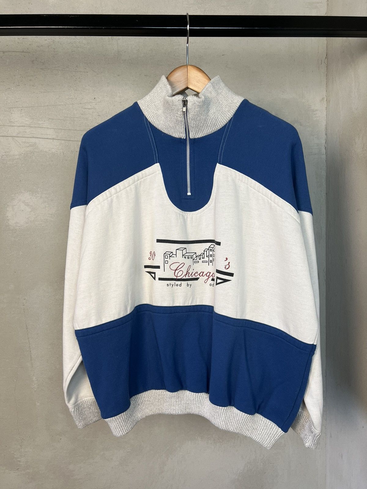 Adidas × Streetwear × Vintage Sweatshirt Half Zip Adidas vintage ...