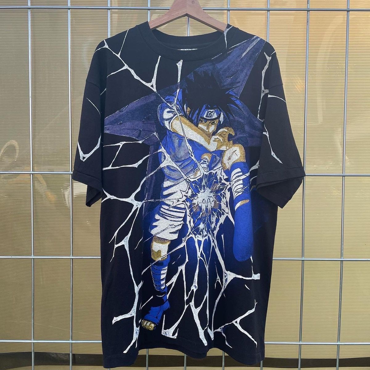 Japanese Brand vintage sasuke bootleg all overprint | Grailed