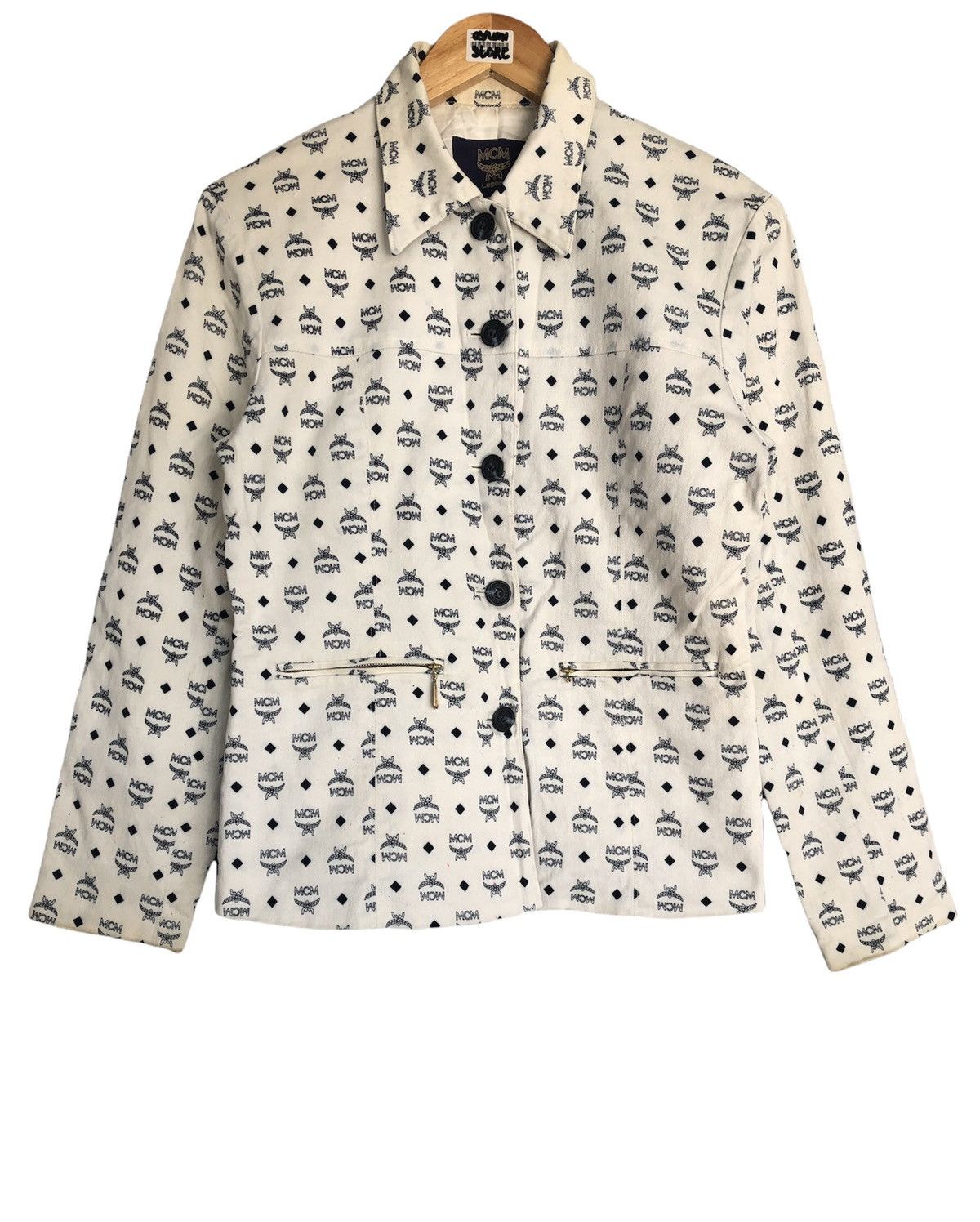 Designer 💎MCM LEGERE MONOGRAM BLAZER JACKET | Grailed