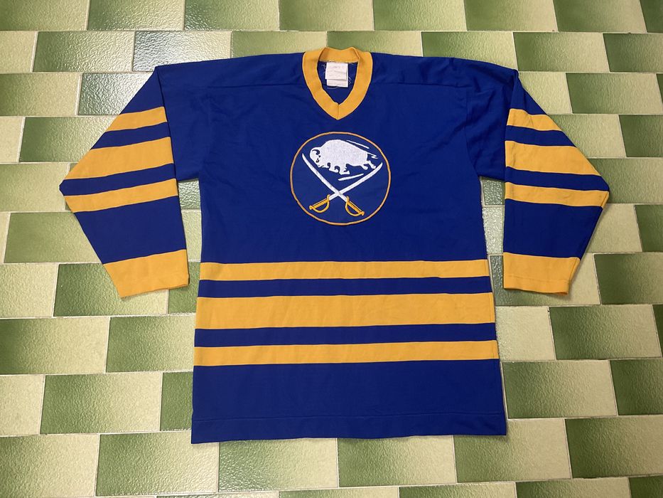 Vintage 90s Buffalo Sabres Vintage Hockey Jersey Front Logo Stitched ...