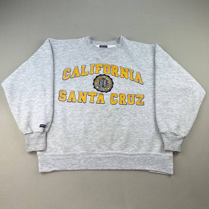 Vintage Vintage UC Santa Cruz Sweatshirt Medium Gray Banana Slugs | Grailed