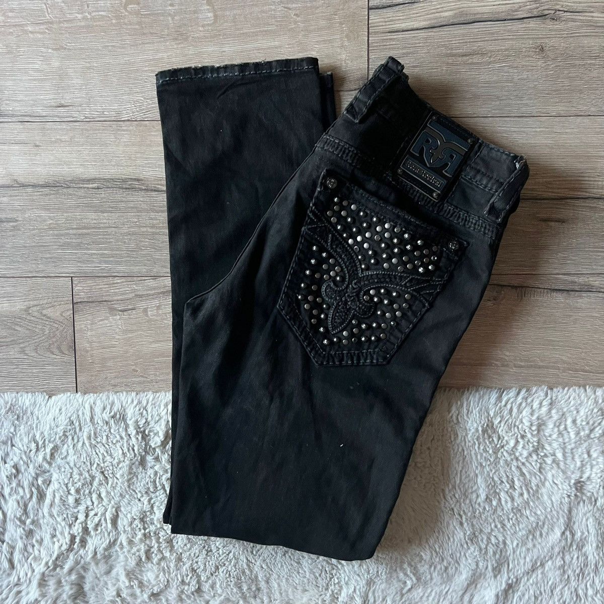 Rock Revival × Vintage Revival Y2K rock black jeans | Grailed