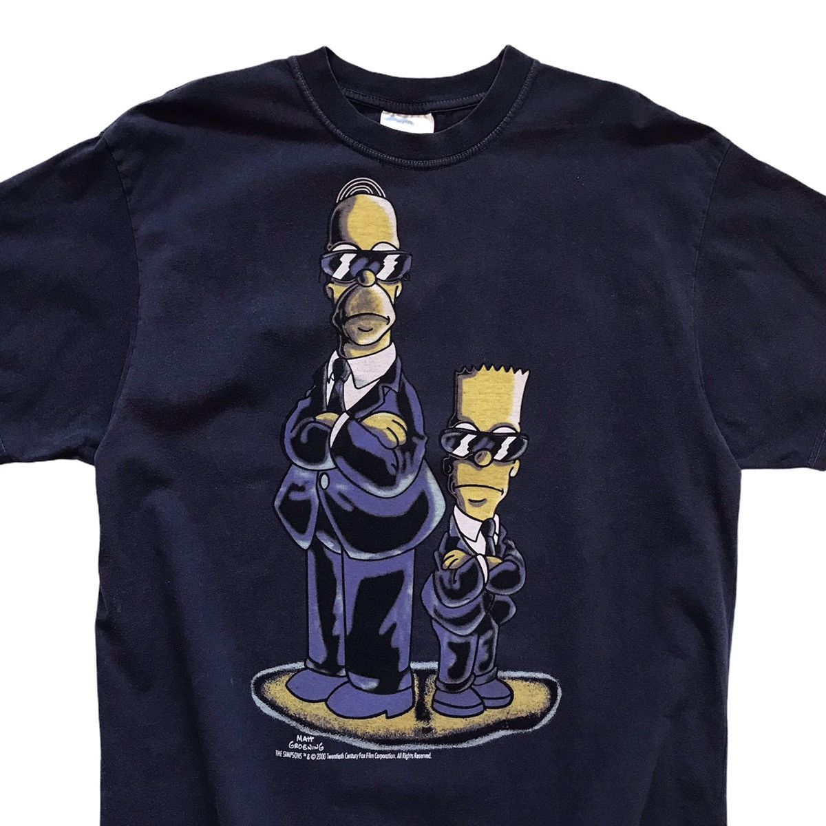 Movie × The Simpsons × Vintage Vintage The Simpsons Man In Black Homer ...