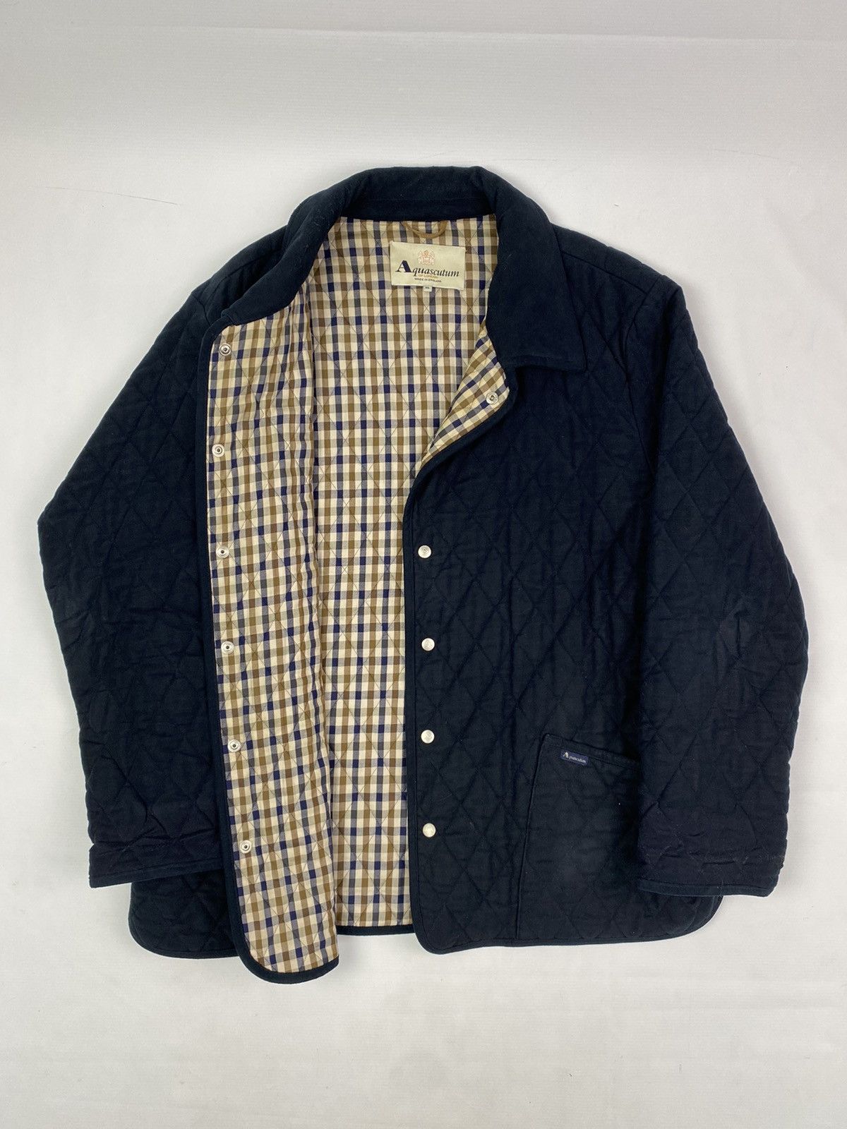 Vintage Vintage Aquascutum quilted jacket checkered liner | Grailed