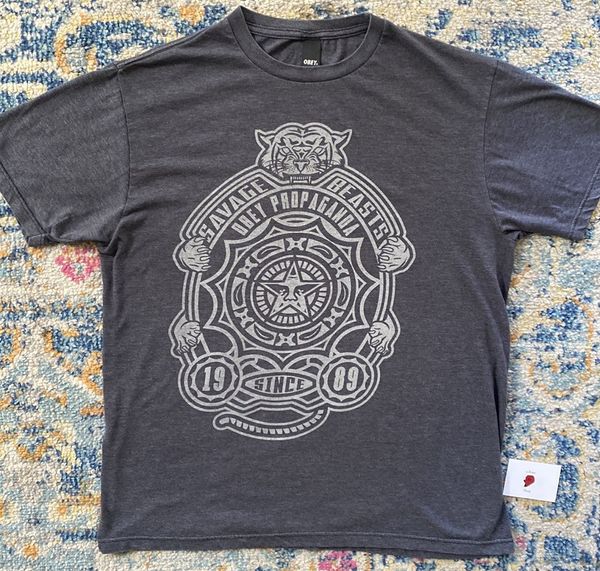 Obey Obey Propaganda Savage Beast Since 1989 Tiger T Shirt Size L | Grailed