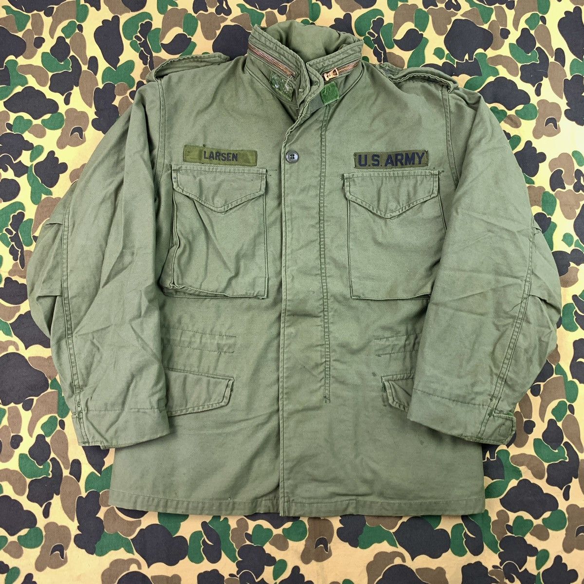 Military × Usmc × Vintage Vintage 1980 OG107 M-65 Military Field Jacket ...